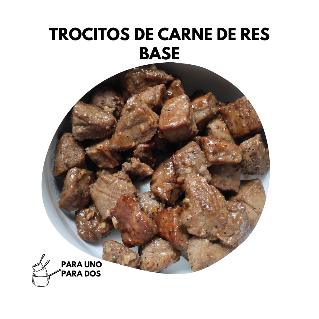 Trocitos de carne de res base – Wámbalök
